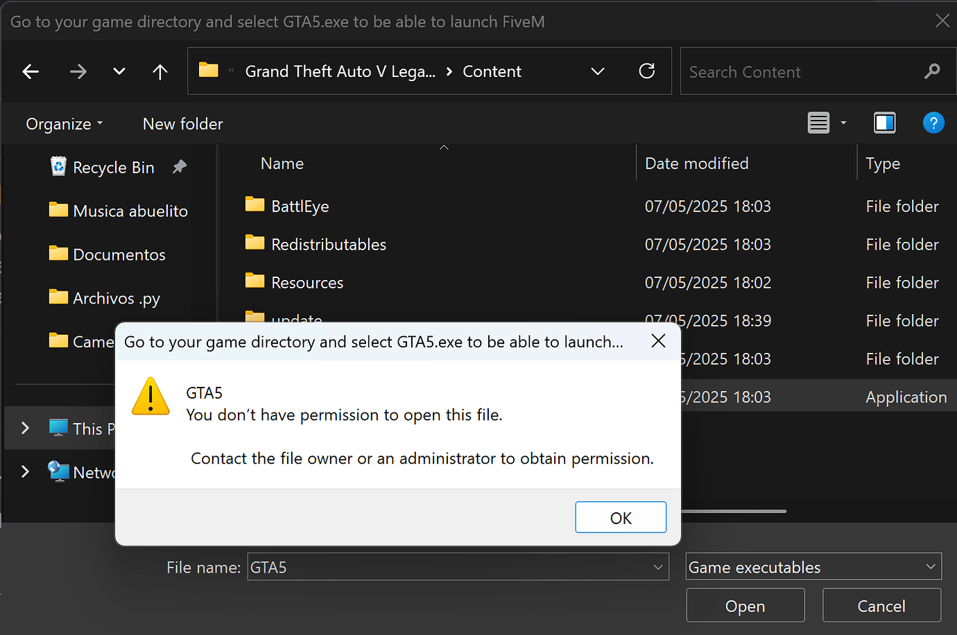 Fivem doesnt support the Legacy Game pass edition_ - FiveM Client ...