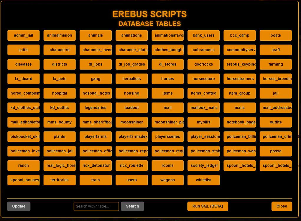 Erebus Scripts Database Viewer - RedM Releases - Cfx.re Community