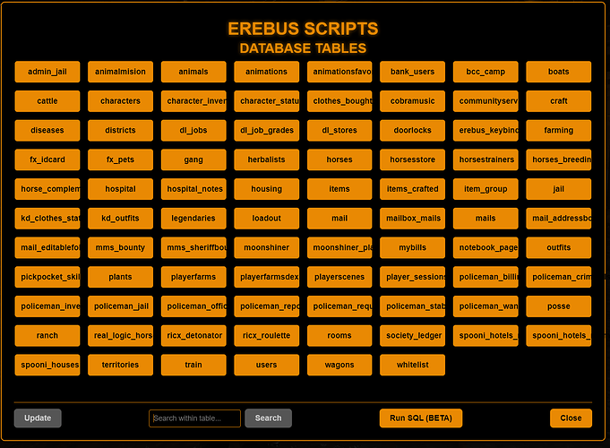 Erebus Scripts Database Viewer - RedM Releases - Cfx.re Community