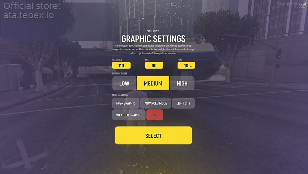 Ata FPS MENU [PAID] - FiveM Releases - Cfx.re Community