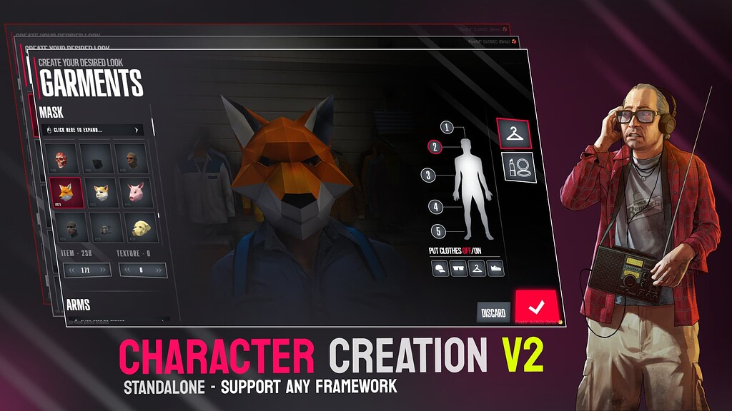 [V2] Standalone Clothing Menu With Clothes Preview System - FiveM ...