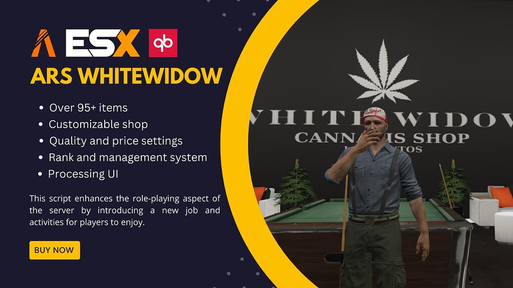 [Paid] ARS Whitewidow Job Script [ESX OR QB] - FiveM Releases - Cfx.re Community