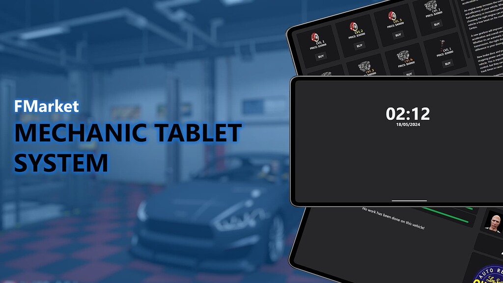 [QB] [ESX] Advanced Mechanic Tablet System - FiveM Releases - Cfx.re ...