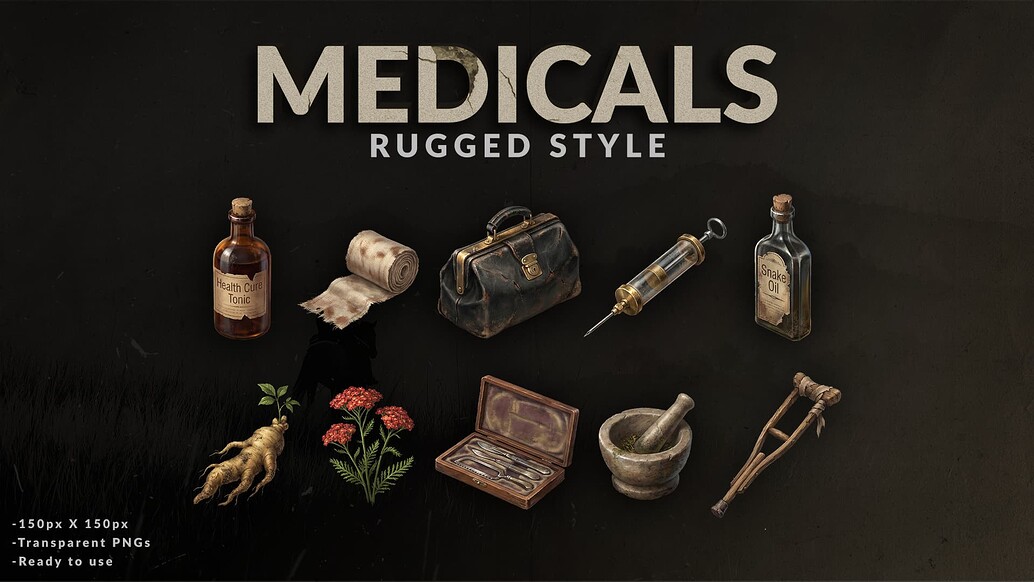 [Rugged Style] Medical & Herbs Pack - PNG Icons - RedM Releases - Cfx ...