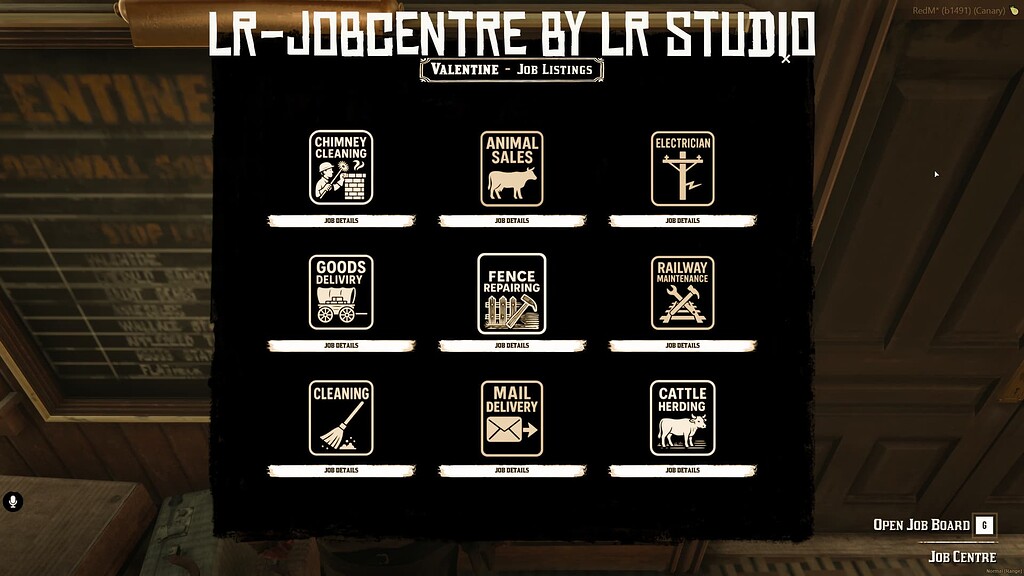 LR Job Centre - Complete Jobs Script for VORP Framework - RedM Releases ...