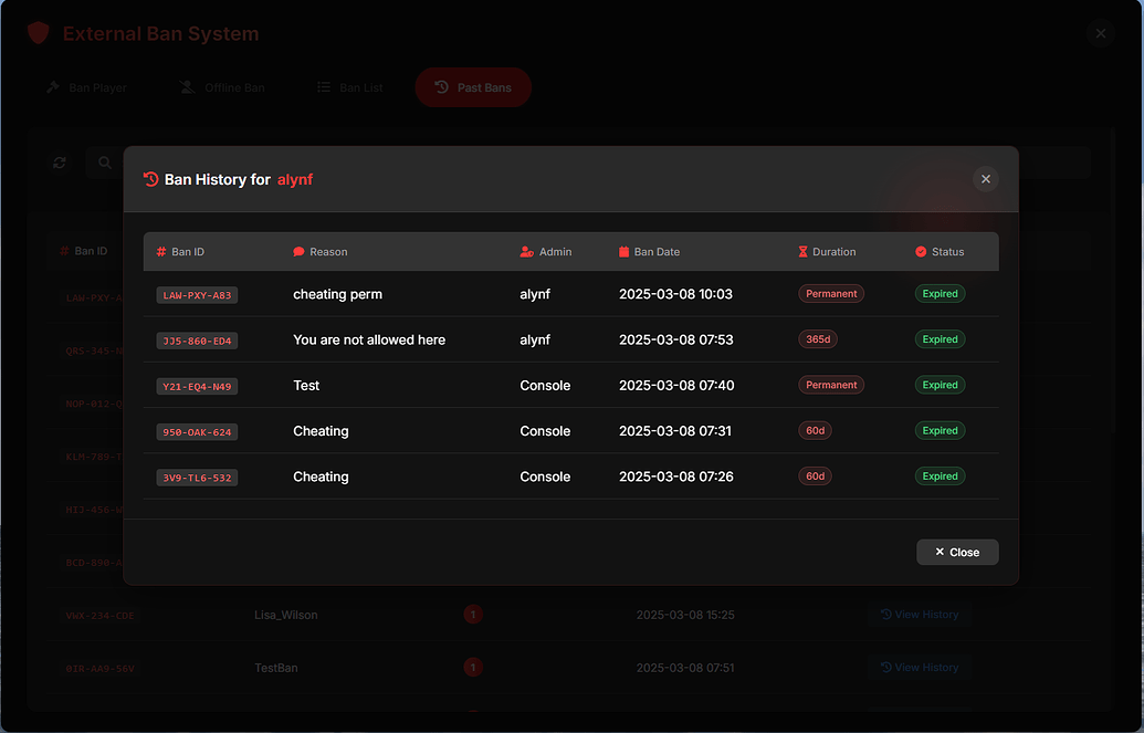 [ESX/QB/STANDALONE] Advanced Ban System - FiveM Releases - Cfx.re Community