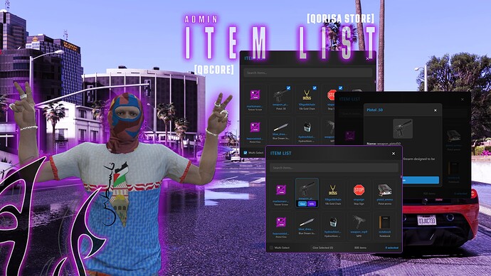 [PAID] [QBCORE] Advanced Admin Item List Panel - FiveM Releases - Cfx ...