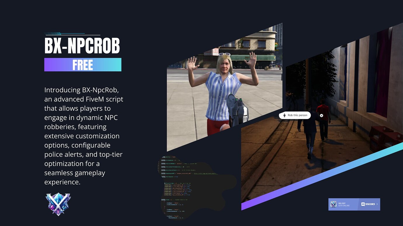 [ESX] [FREE] BX-NpcRob 👻 - FiveM Releases - Cfx.re Community