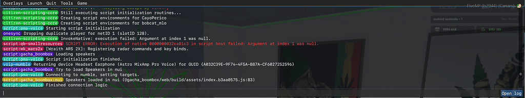 [HELP] Script error - Discussion - Cfx.re Community