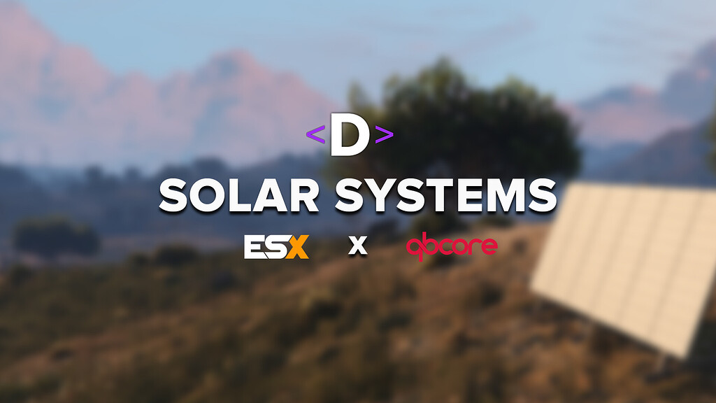 Solar Systems [ESX/QBCore] - FiveM Releases - Cfx.re Community
