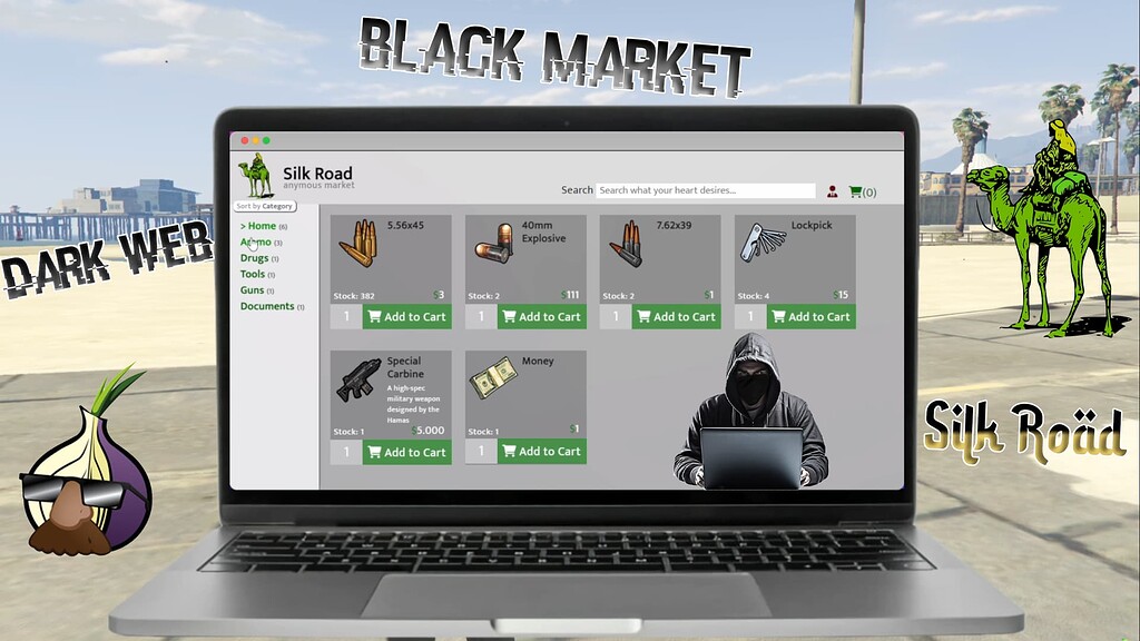 [PAID][ESX][QBCore] Dark Web Black Market - FiveM Releases - Cfx.re ...