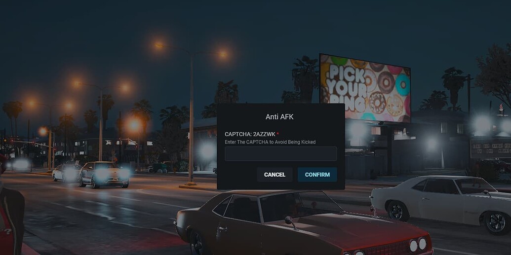 Anti AFK CAPTCHA System - FiveM Releases - Cfx.re Community