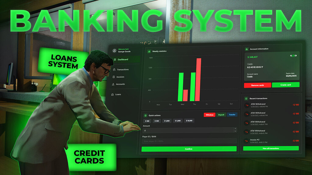 [PAID] Advanced Banking System [ ESX / QB / QBOX ] - FiveM Releases ...