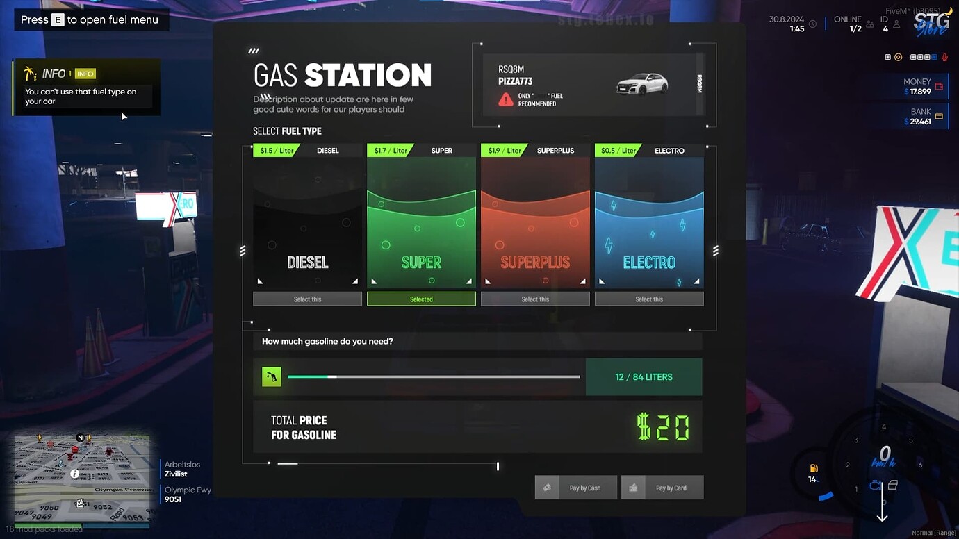 Advanced Fuel | STG [ESX/QB] - FiveM Releases - Cfx.re Community