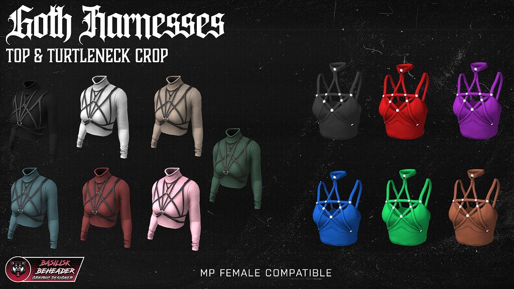 [PAID][CLOTHING] Female Goth Harness Pack - FiveM Releases - Cfx.re ...
