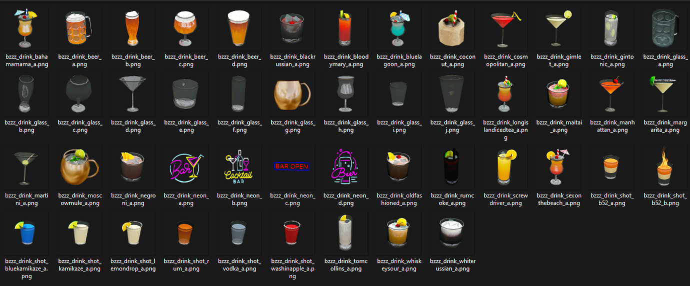 [PROPS] [Paid] Drinks - 8.5€ - FiveM Releases - Cfx.re Community