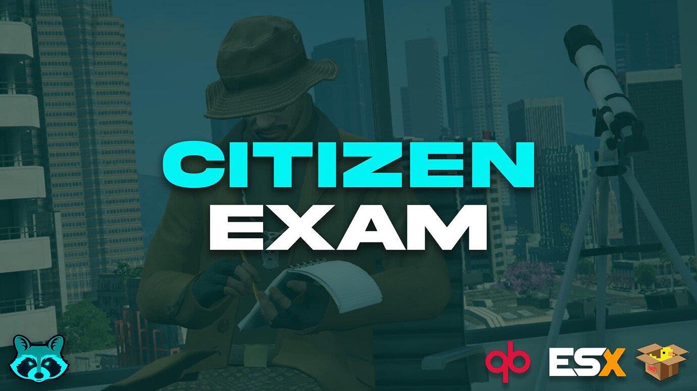 [FREE][ESX/QB/QBX] Citizenship Exam - FiveM Releases - Cfx.re Community