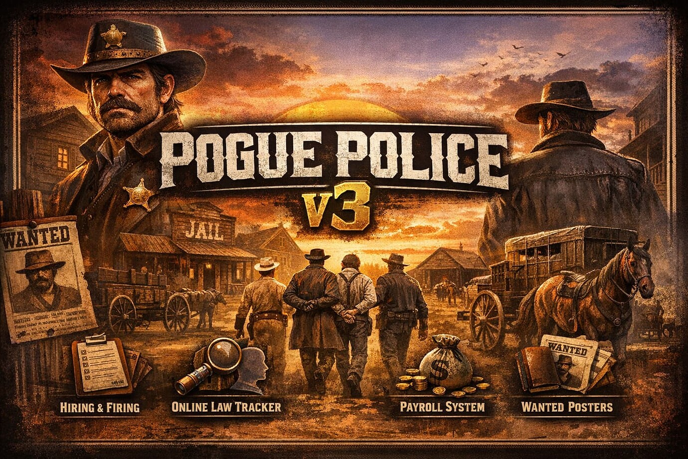 Pogue Police v3 with MDT & Radial Menu - RedM Releases - Cfx.re Community