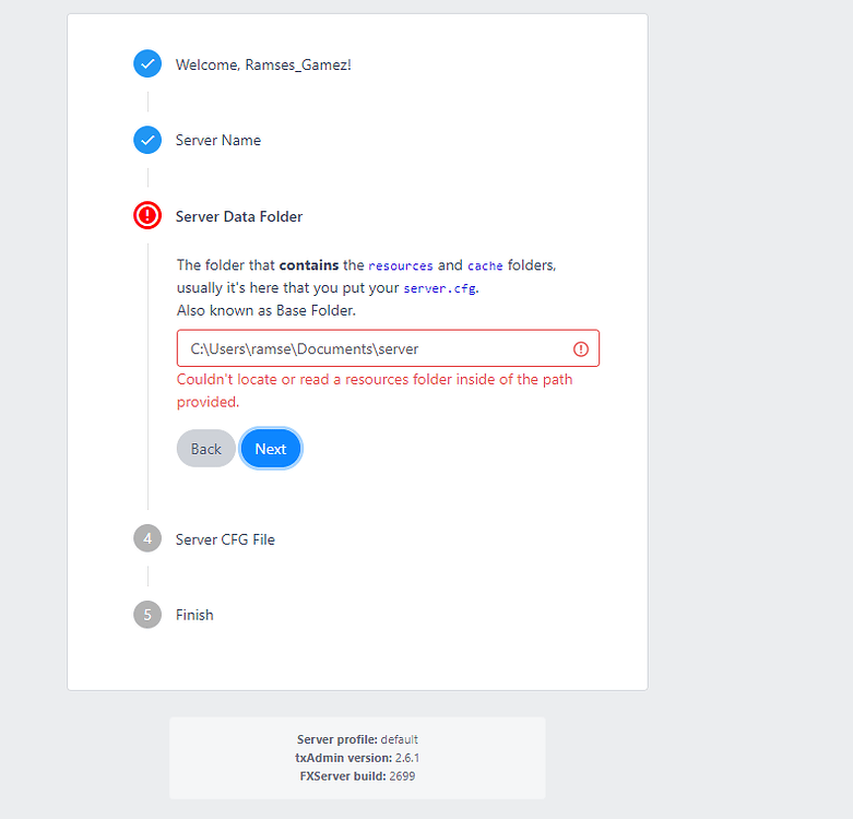 Error Setup Server Server Discussion Cfx Re Community
