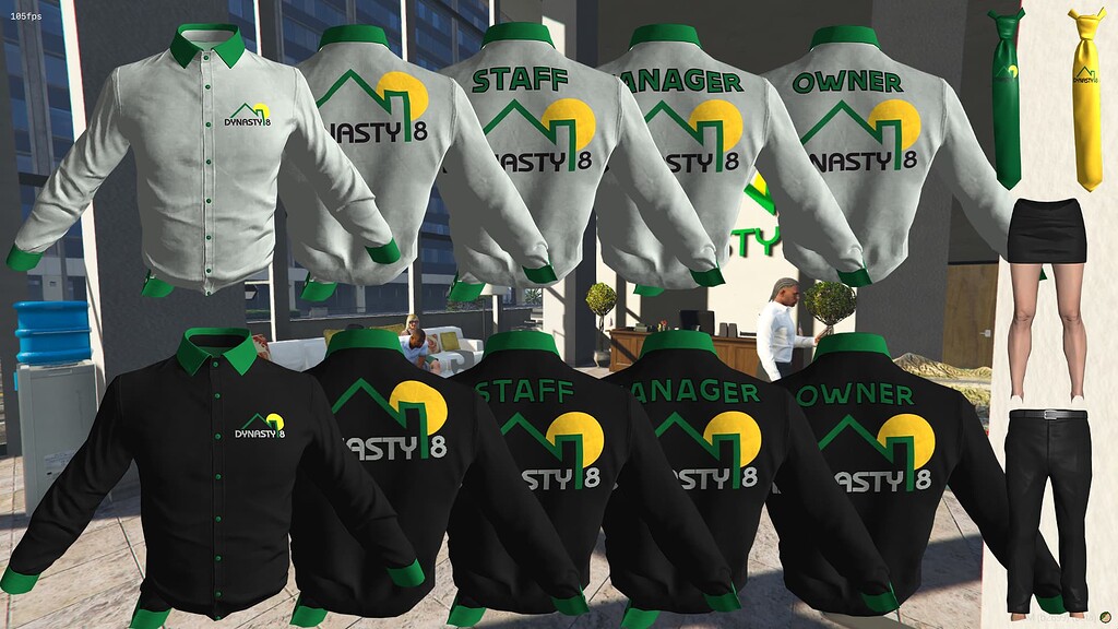 Dynasty 8 Uniform 1 for Male and Female [Lore Friendly] - FiveM Releases - Cfx.re Community