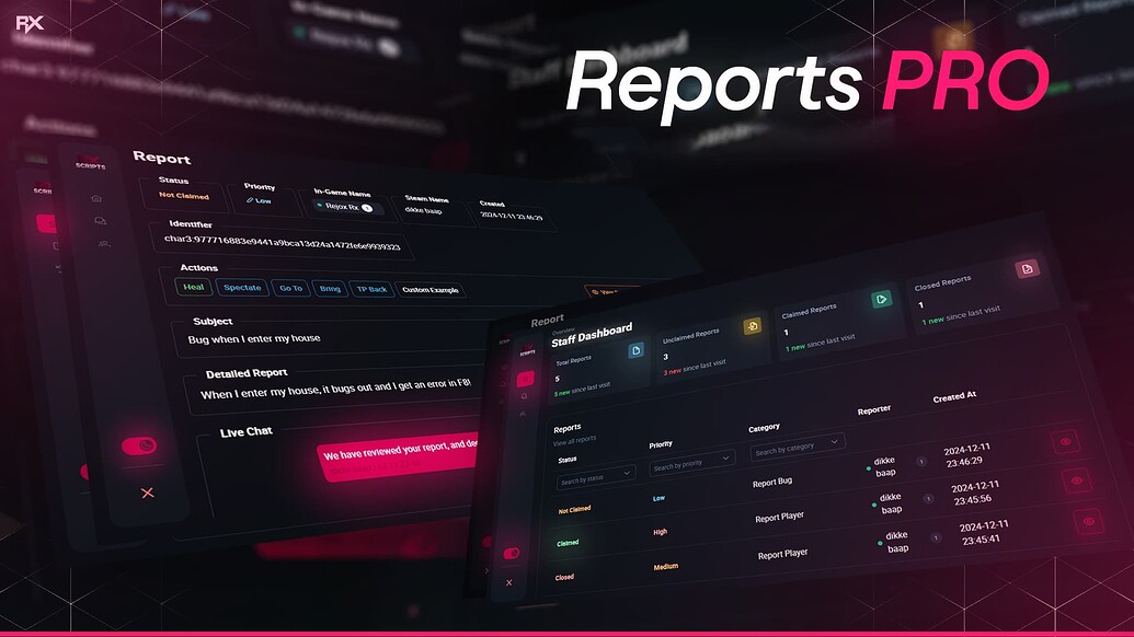 Reports PRO | Biggest Report System Out There! - FiveM Releases - Cfx ...