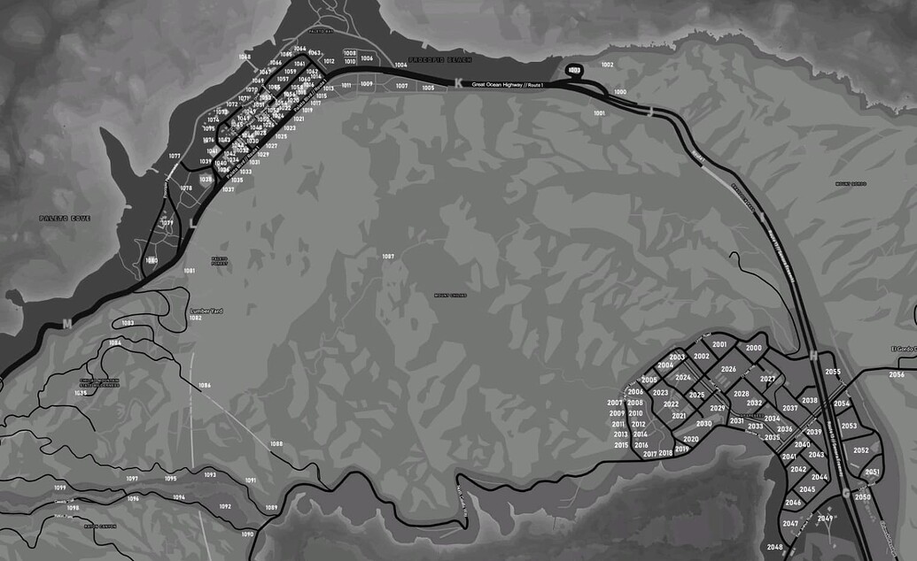 [FREE] [MINIMAP] Black & White Dark Postal Code Map & Minimap (Fixed) (Cayo Perico Included ...