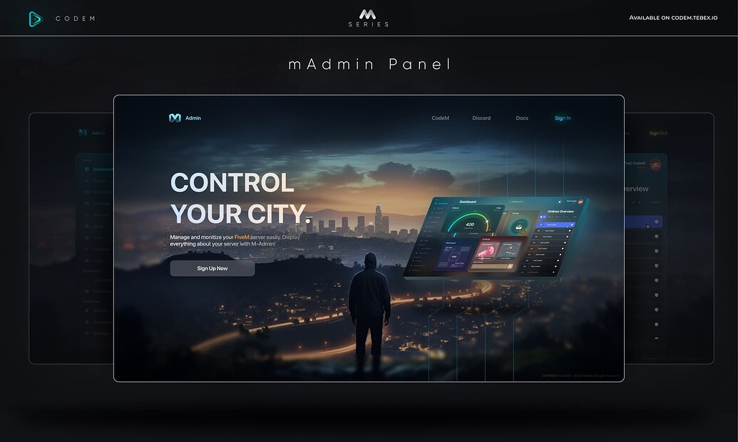 CodeM mAdmin Ultimate Web Panel | ESX - QB - FiveM Releases - Cfx.re Community