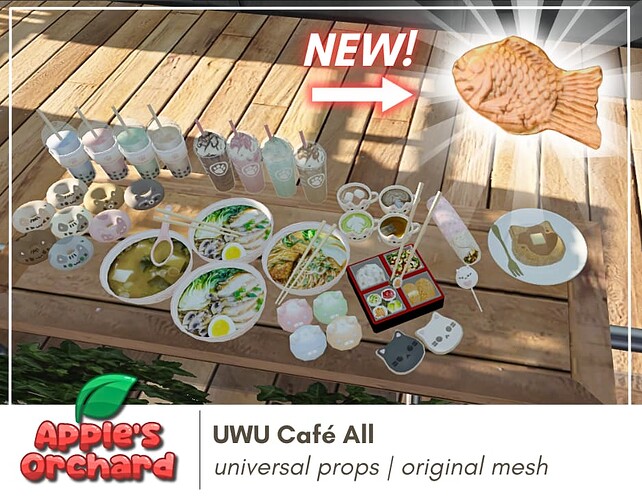 [UPDATED] 9/9/24 Custom UWU Cafe Food Props - FiveM Releases - Cfx.re ...