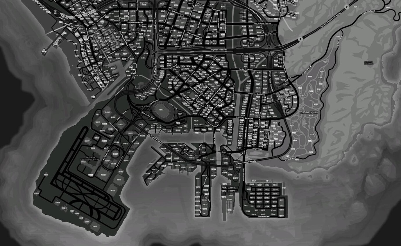 [FREE] [MINIMAP] Black & White Dark Postal Code Map & Minimap (Fixed ...