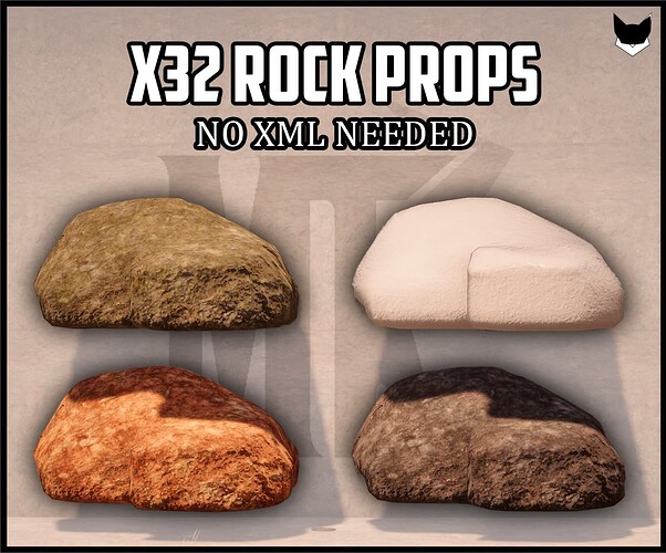 [PROPS] ROCKS - NO XML NEEDED - Ice, Rock, Dessert rock and mossy rock ...