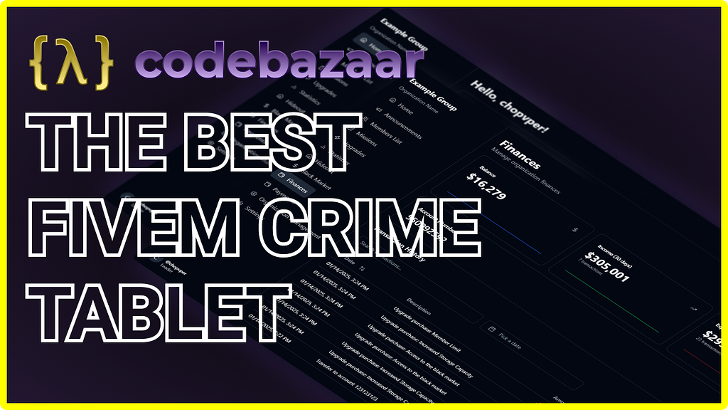 [ESX/QBOX] v1.0 Advanced Crime Tablet MDT with DUI + Hideout System ...