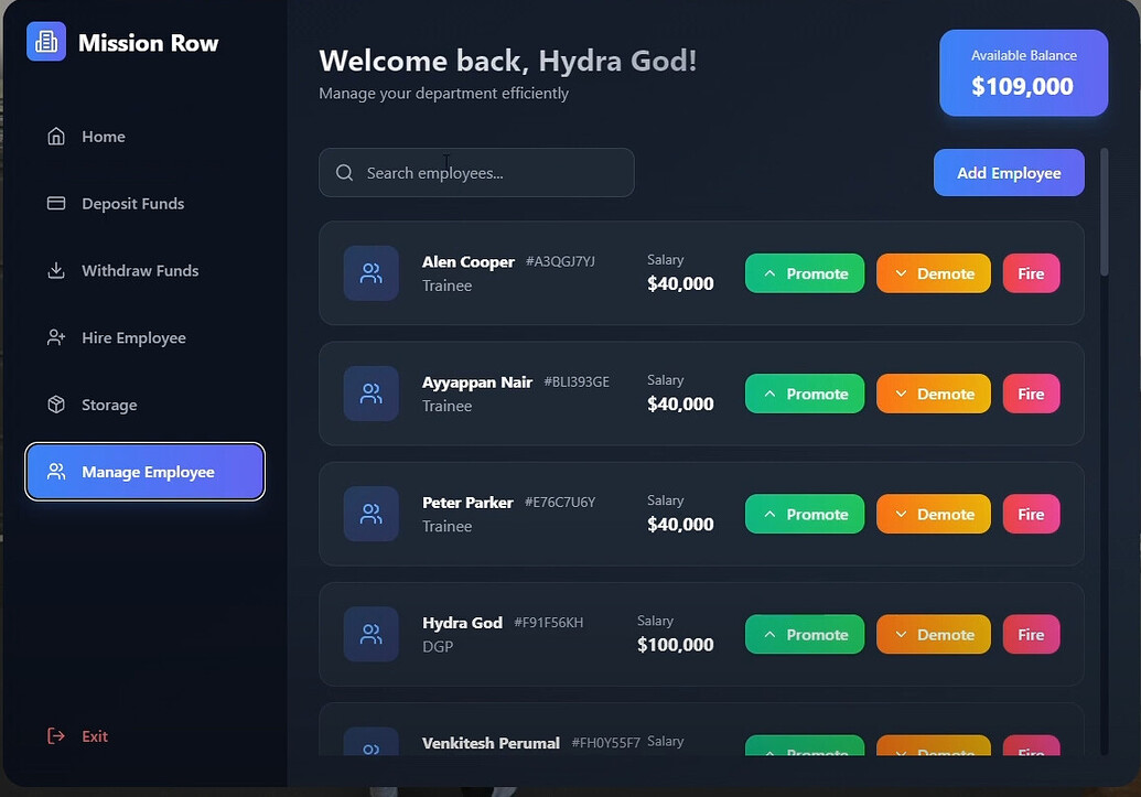 [Qbox/ESX/QBCore] Hydex-Bossmenu V2 - Premium Boss Menu System for FiveM - FiveM Releases - Cfx ...