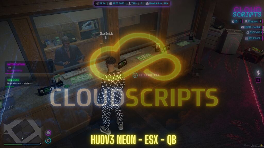 [PAID | ESX - QB ] HUDv3 NEON - CloudScripts - FiveM Releases - Cfx.re Community
