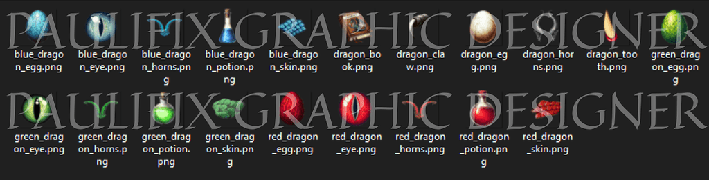 Colorful Dragons & Adventure & Mystic Inventory Icons by Paulifix #1 ...