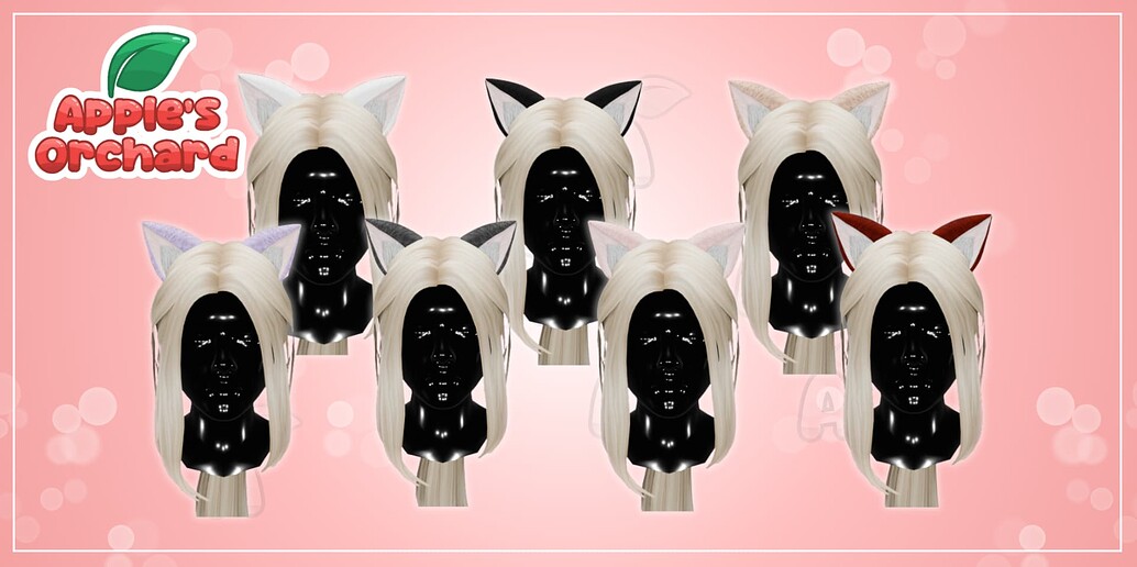 Kitten Ear and Tail Set V2 - Apples Orchard - Cat Ears and Tail Costume ...