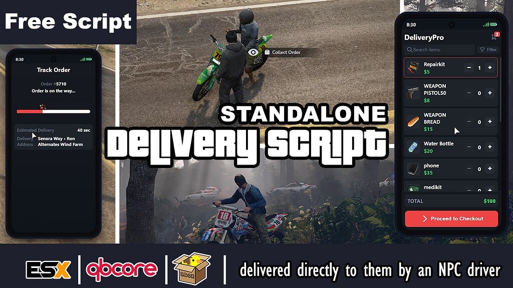 📦 [FREE] Delivery Script – C2 Studios| Smart Emergency Ordering System ...