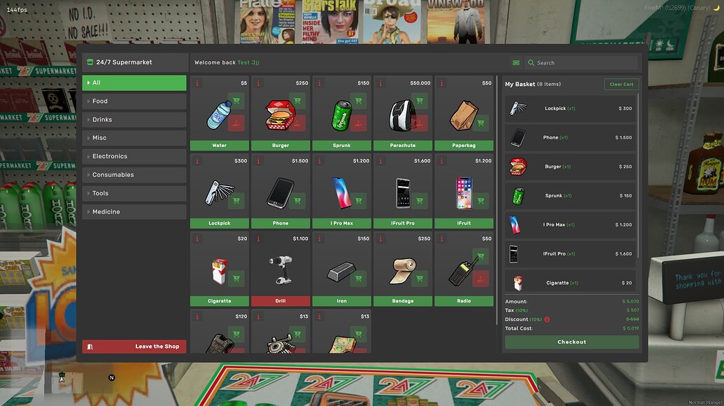 Advanced Shops V2 (QB/QBox/ESX) - FiveM Shops with Coupons, Passwords ...