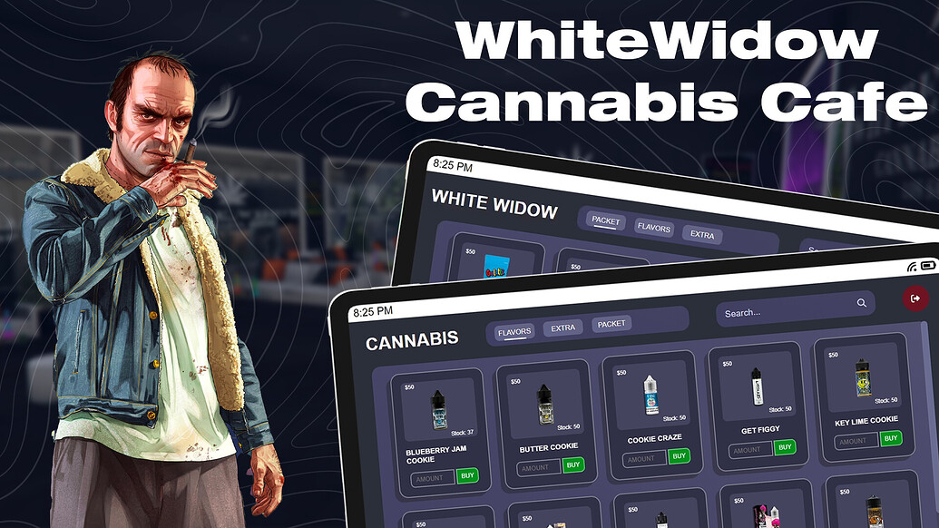 [Update] [ESX]/[QB] WhiteWidow & CANNABIS CAFE With Preparing + Stock ...