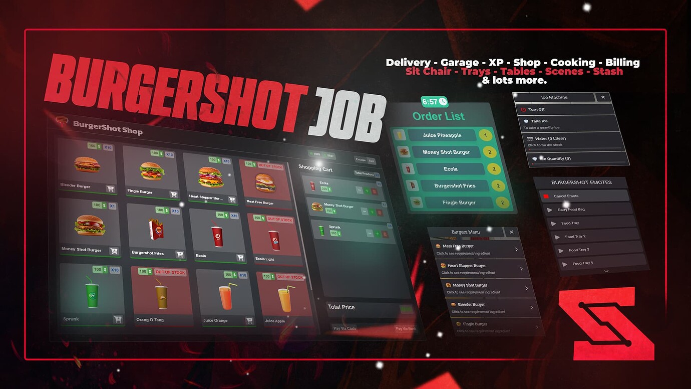 🍔 Burgershot Job (QB/Qbox/ESX) - The Ultimate FiveM Burgershot Script ...