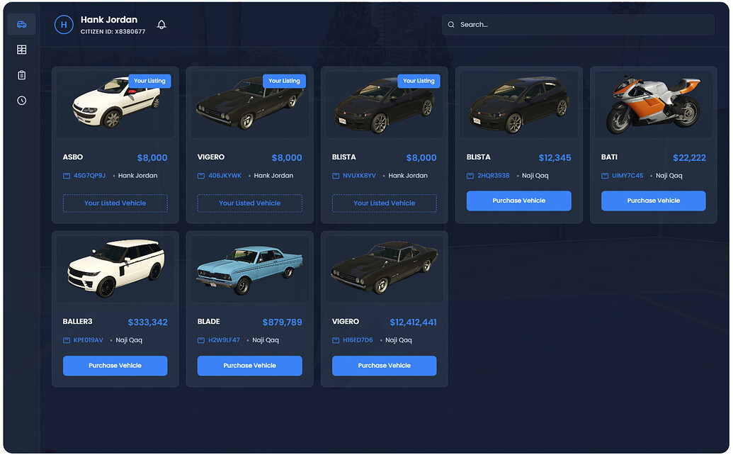 [PAID] [ESX/QB/QBX] Trade & Buy Market V2 (TBM) | Player2Player System ...