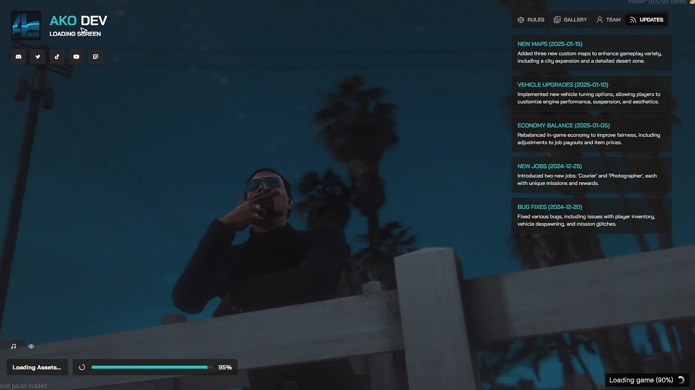 [PAID] Sleek Loading Screen Script - ako-loading - FiveM Releases - Cfx ...