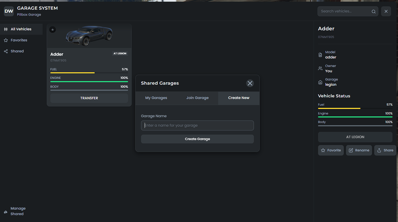 [QBCore] - Advanced Garage System - FiveM Releases - Cfx.re Community