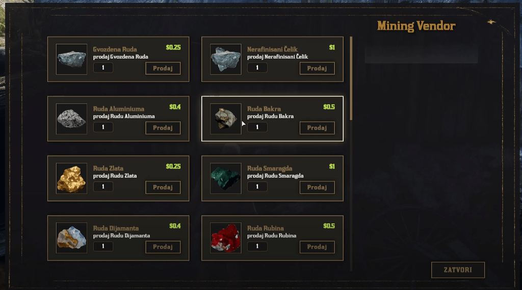Simple Item Selling System | RedM Script | RSG Framework - RedM ...