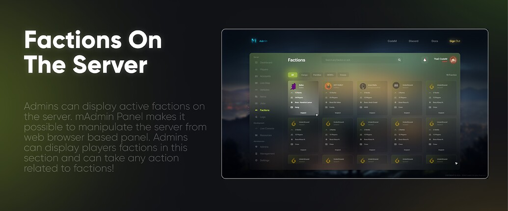 CodeM mAdmin Ultimate Web Panel | ESX - QB - FiveM Releases - Cfx.re Community
