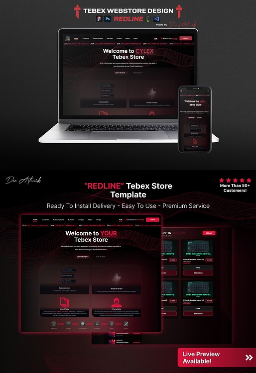 Tebex Redline THEME - FiveM Releases - Cfx.re Community