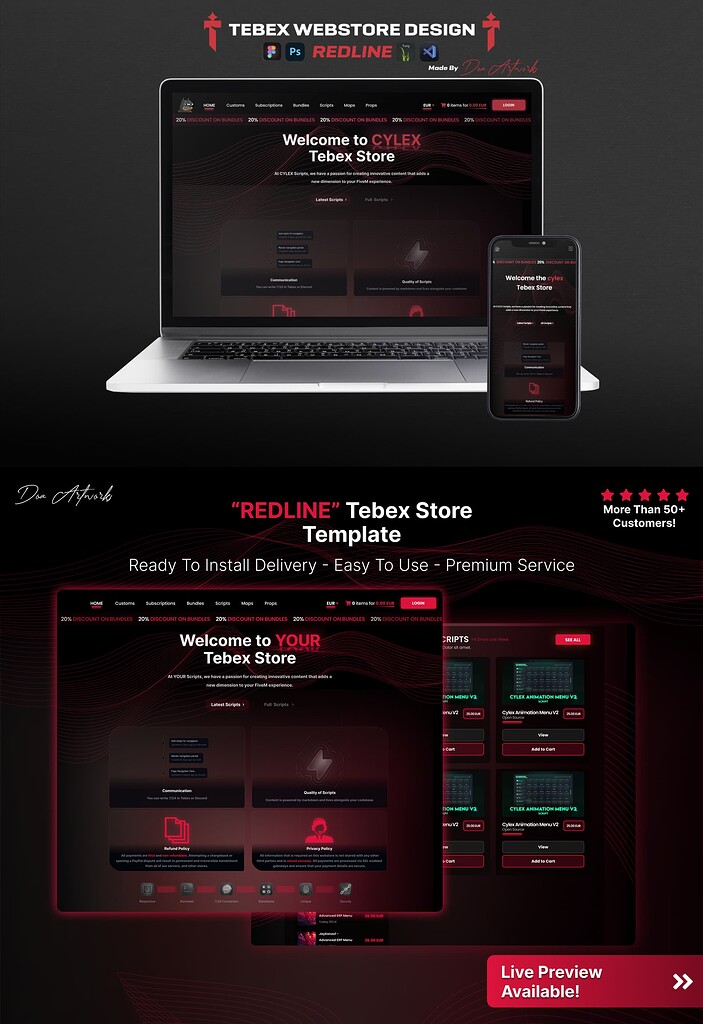 Tebex Redline THEME - FiveM Releases - Cfx.re Community