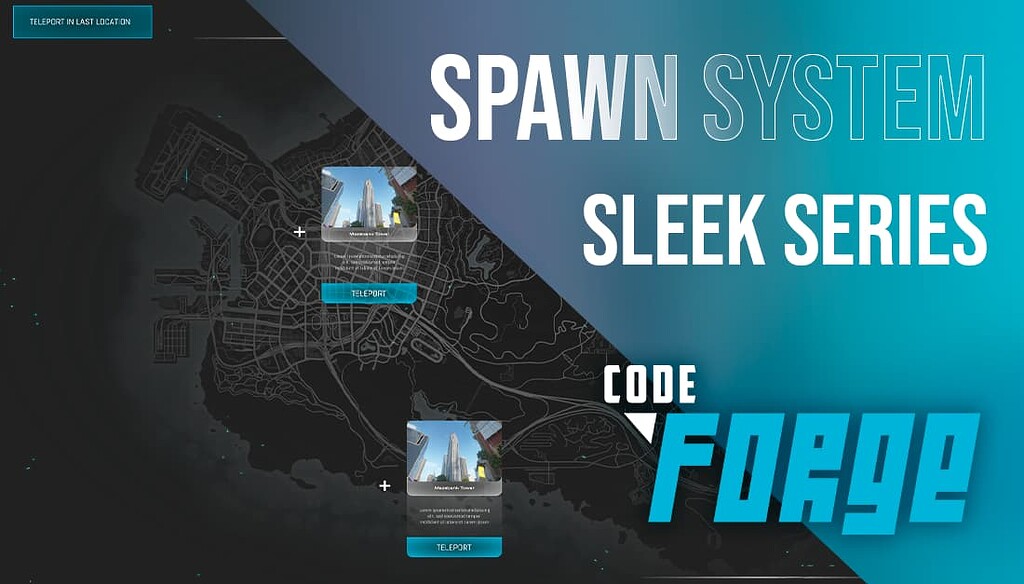Sleek SPAWN SELECTOR with an incredible design with dedicated points for jobs [ESX/QB] - FiveM ...