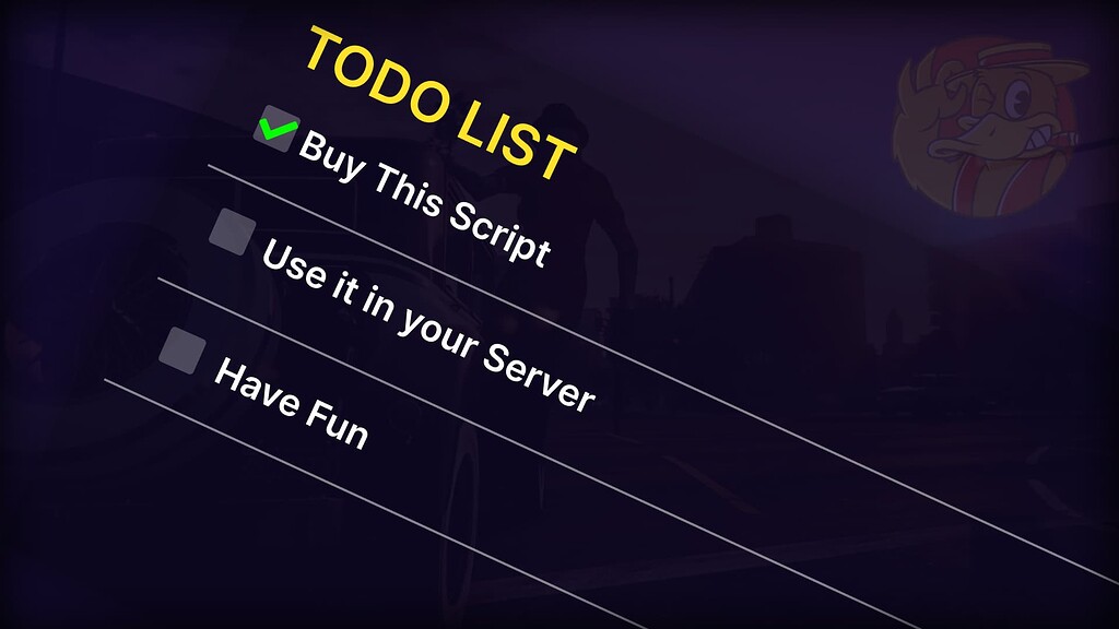 [Standalone] Todo List with Checklist - FiveM Releases - Cfx.re Community