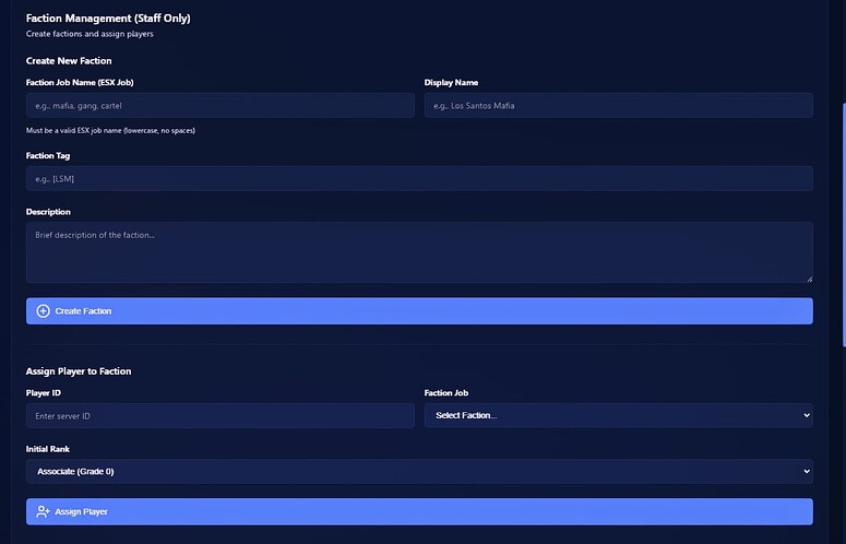 Faction/Gang Management System - FiveM Search