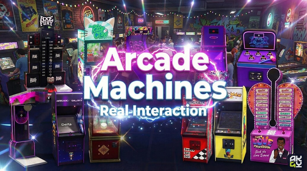 Arcade Machines | Interactable 11 Machine - FiveM Releases - Cfx.re ...